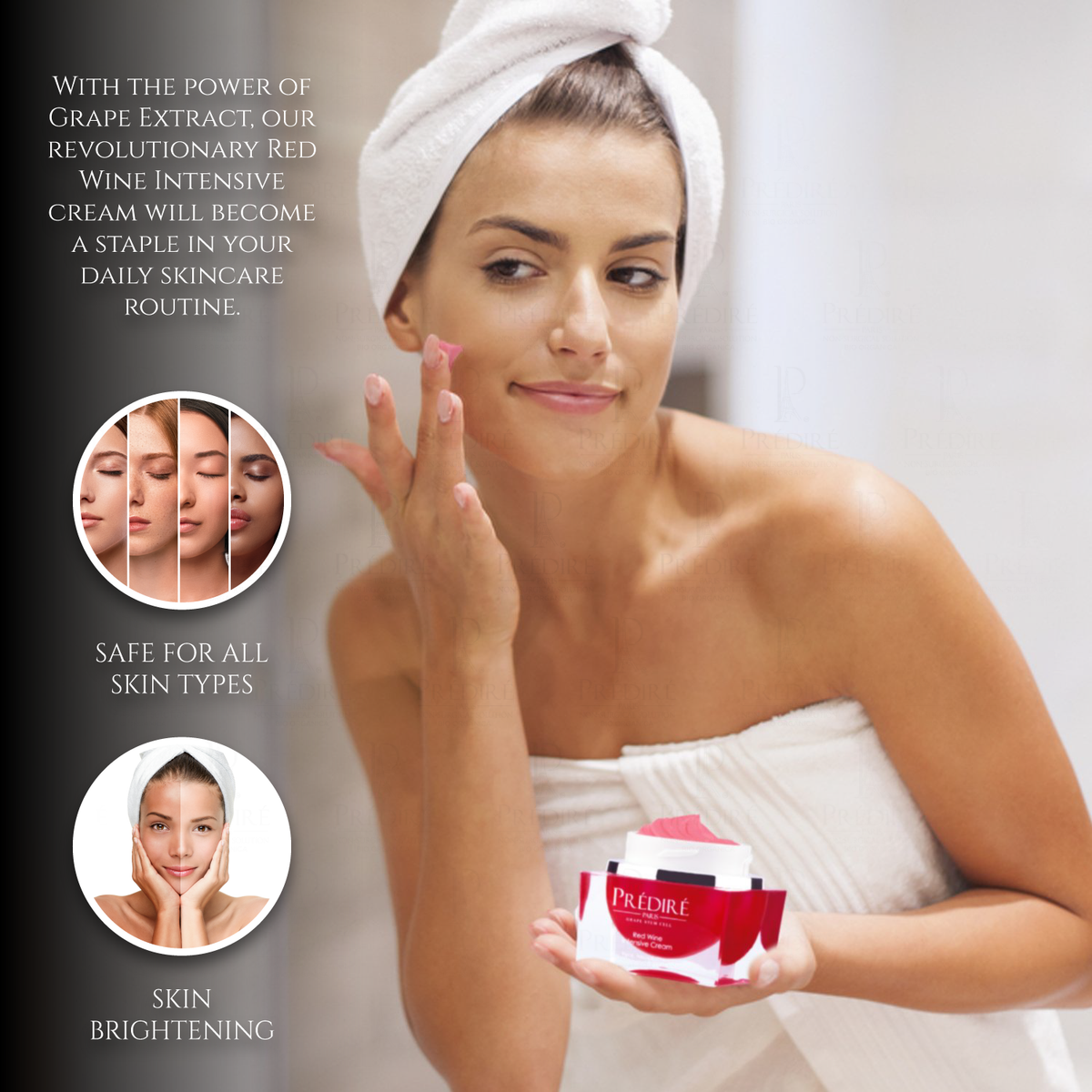 Red Wine Intensive Cream Face, Neck and Chest 50ml – Prédiré Paris Canada